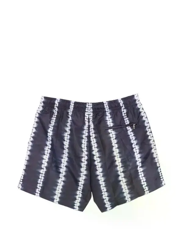 Commas Shibori Stripe Swim Shorts - Blue