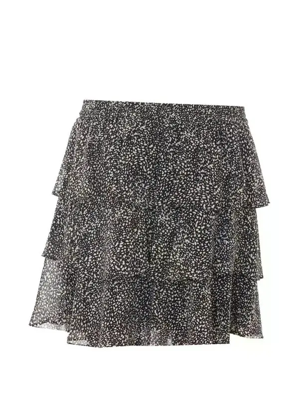 Michael Kors Tiered Ruffled Mini Skirt - Black