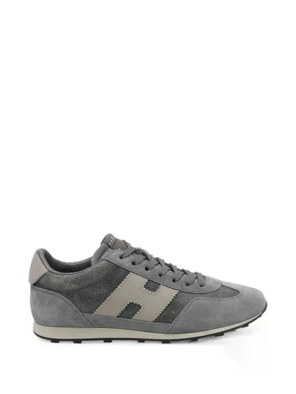 Hogan Athletic Logo-patch Sneakers - Grey