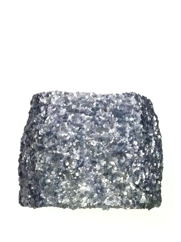 GLOWNY Twinkle Sequin-embellished Mini Skirt