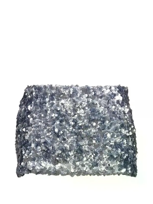 GLOWNY Twinkle Sequin-embellished Mini Skirt