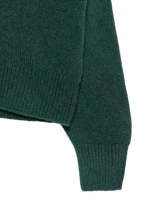 Incentive! Cashmere Connie V-neck Cashmere Sweater - Green