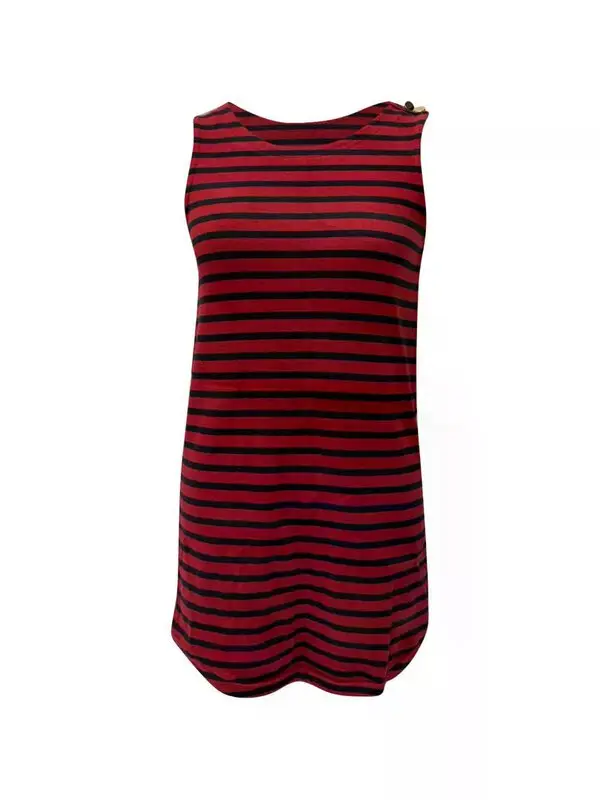 Sandro 2010-2020s Striped Sleeveless Dress - Red