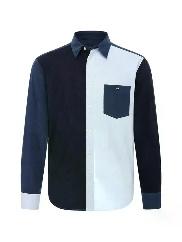 EDEN PARK Arbonne Colour-block Corduroy Shirt
