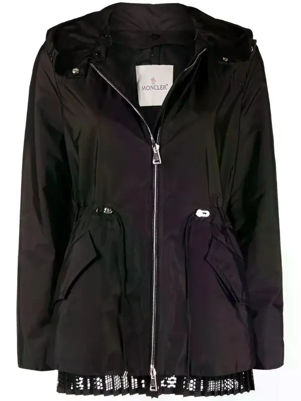Moncler Baaba Lace-trim Parka - Black