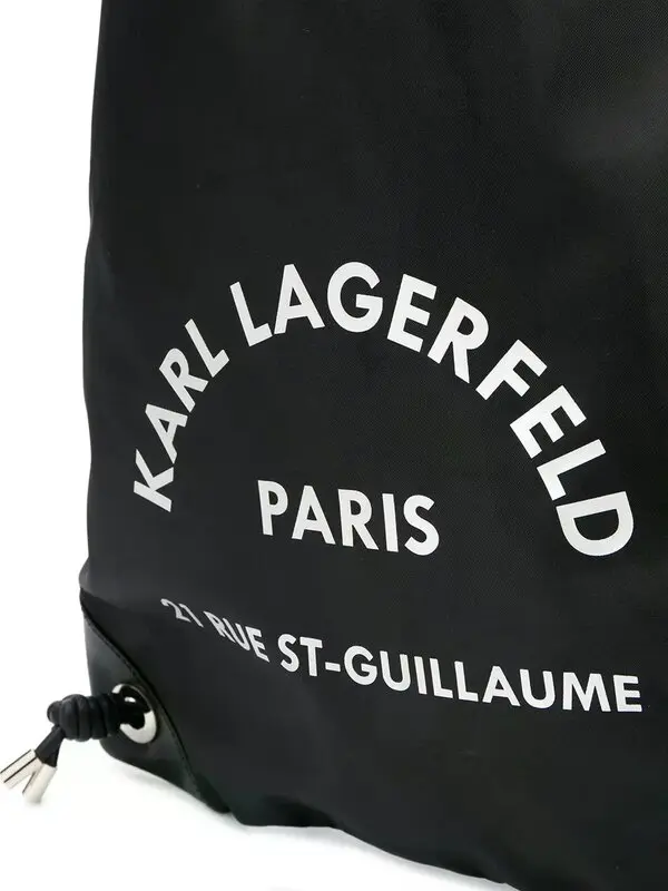 Karl Lagerfeld Logo-motif Drawstring Backpack