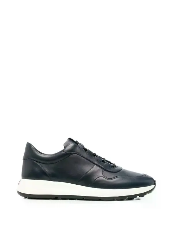 TOD'S Elasticated-lace Leather Sneakers - Blue