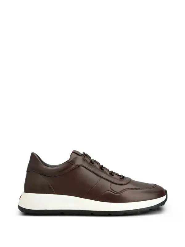 TOD'S Elasticated-lace Leather Sneakers - Blue