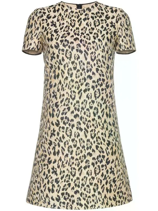 Valentino Garavani Leopard Print Mini Dress