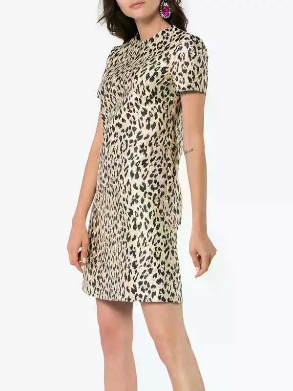Valentino Garavani Leopard Print Mini Dress