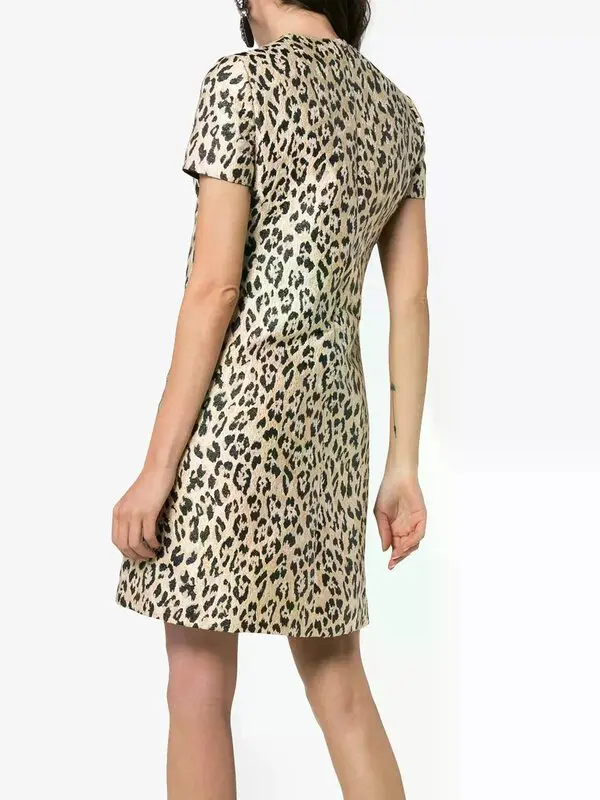 Valentino Garavani Leopard Print Mini Dress