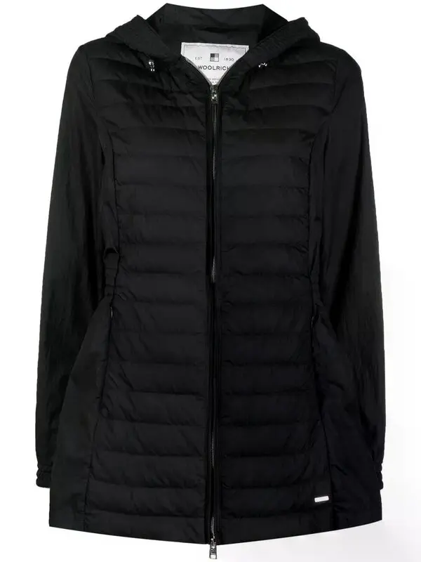 Woolrich Padded Hooded Jacket - Black