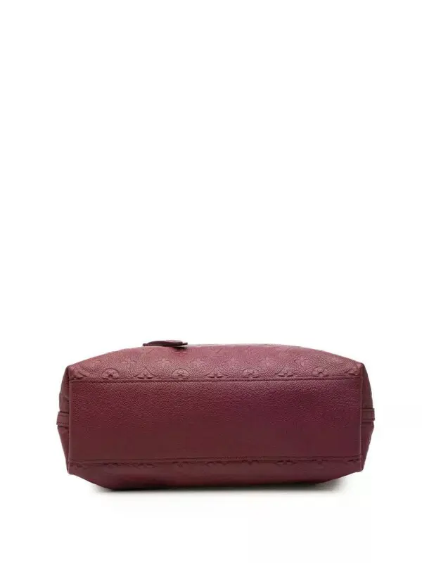 LOUIS VUITTON 2014 Monogram Empreinte Bastille Pm Satchel - Red