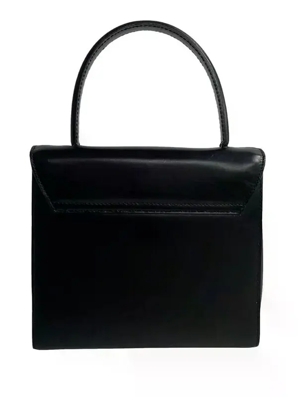 Celine Calfskin Star Ball Top Handle Bag Satchel - Black