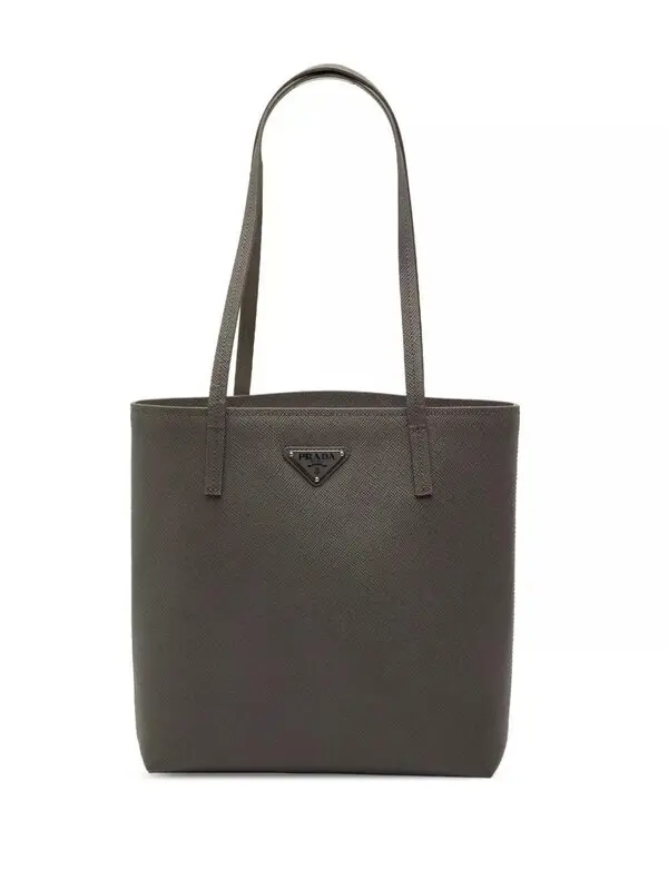 Prada 2013-2026 Saffiano Cuir Tote Bag - Grey