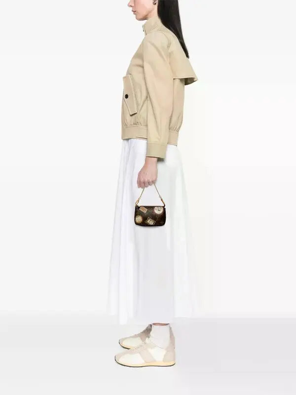 LOUIS VUITTON 2009 Monogram Patch Mini Pochette Accessoires Handbag - Brown