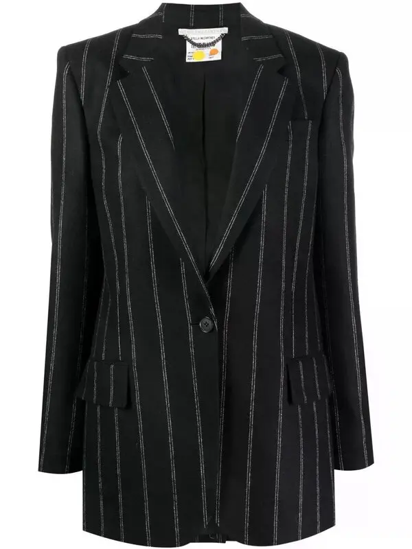 Stella McCartney Stitch-detail Tailored Blazer - Black