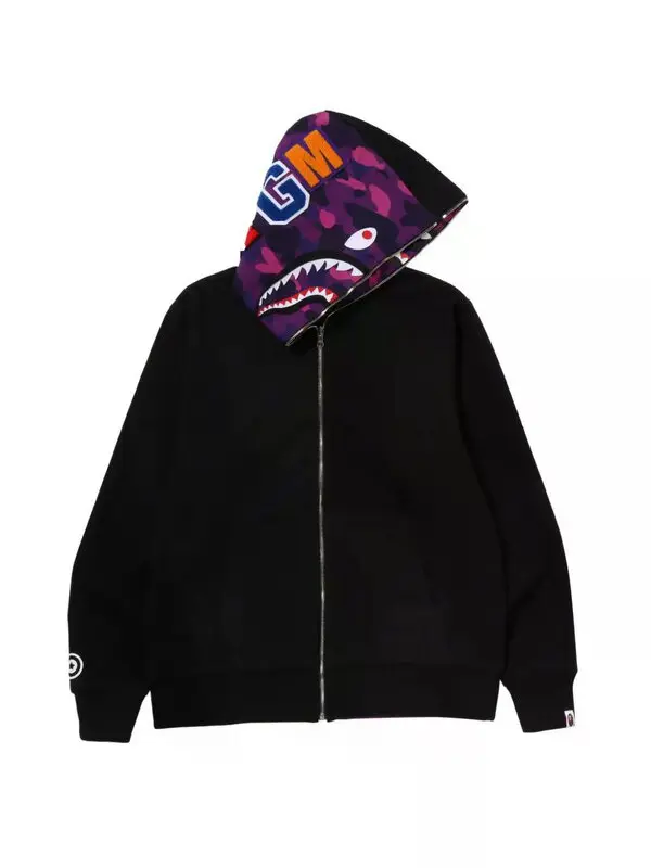 A BATHING APE Camo Shark Camouflage Hoodie