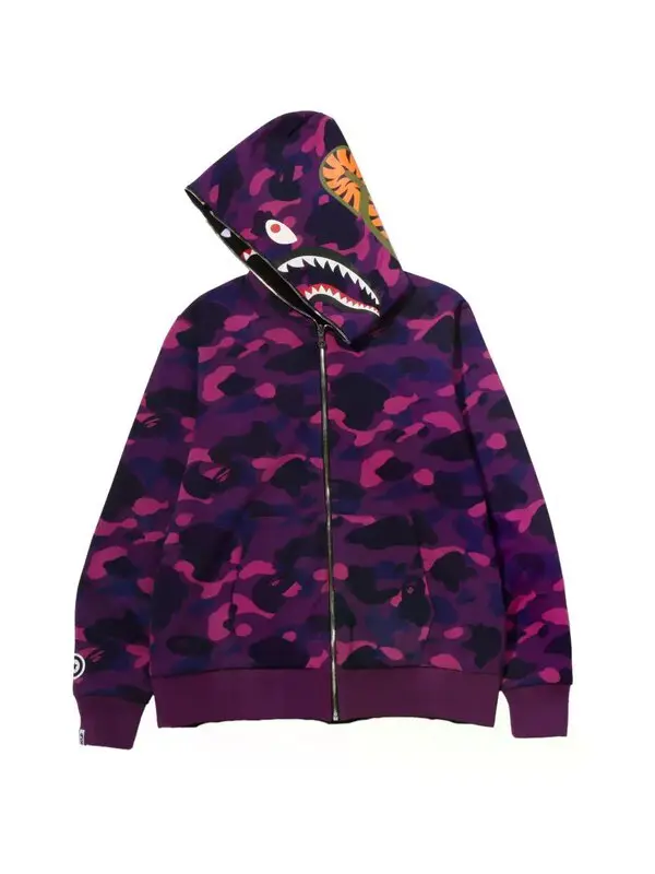 A BATHING APE Camo Shark Camouflage Hoodie