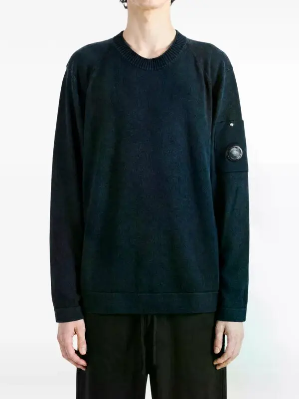 C.P. COMPANY Lens-detail Sweater - Blue