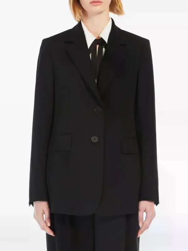 Max Mara Cady Single-breasted Blazer - Black