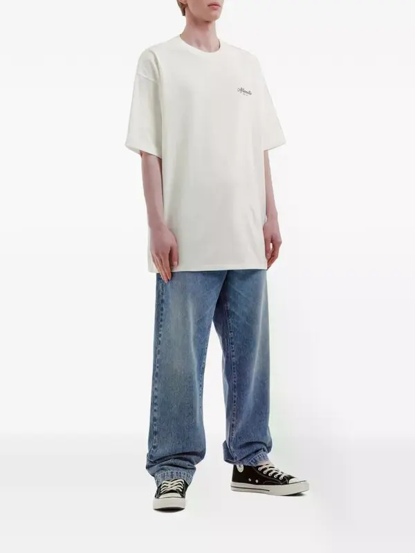 AFTERMATHS Logo-print T-shirt - Neutrals