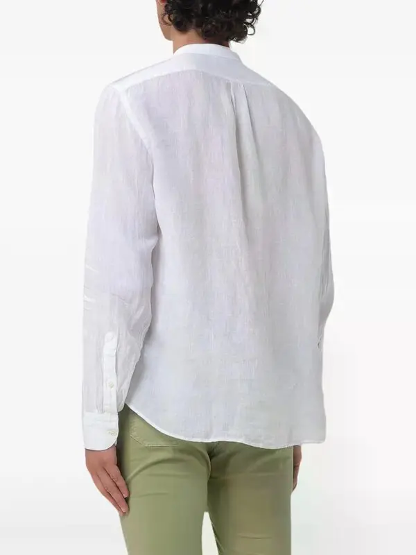 B.D.BAGGIES Band-collar Cotton Shirt