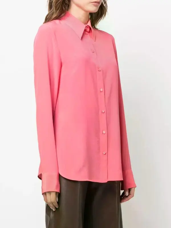 Stella McCartney Long-sleeve Silk Shirt - Pink