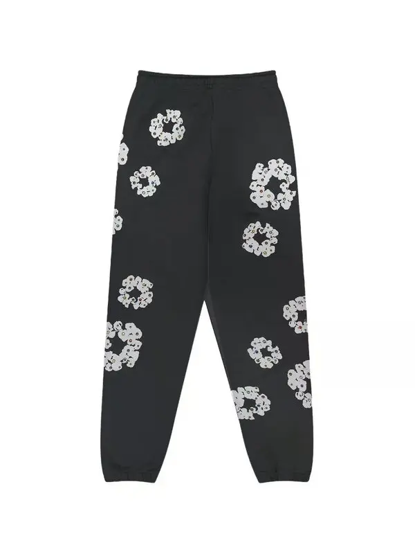 DENIM TEARS Cotton Wreath Rhinestone Track Pants