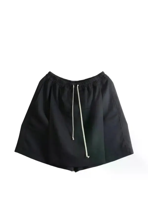 Rick Owens Drawstring-waistband Knee-length Shorts - Black