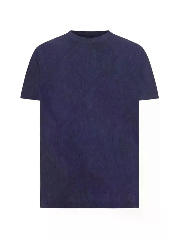 Etro Paisley-print T-shirt - Blue