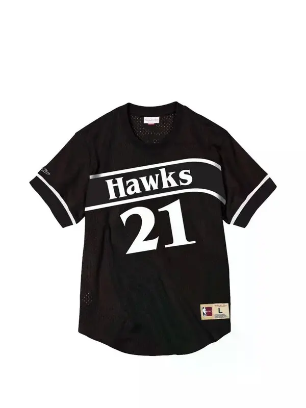 Mitchell & Ness Mesh Crew-neck T-shirt - Black