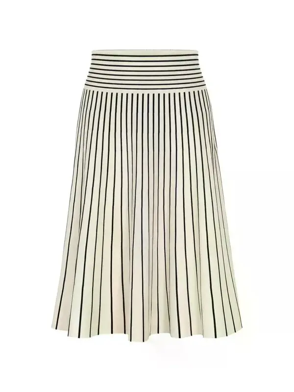 Ralph Lauren Striped A-line Midi Skirt