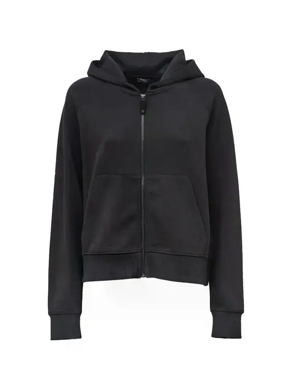 Max Mara Logo-embroidered Zip-up Hoodie