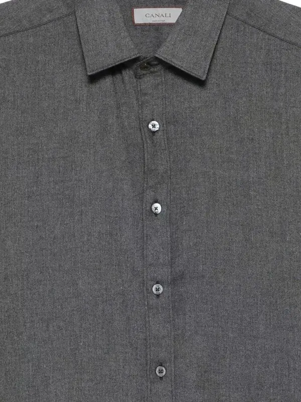 Canali Herringbone-pattern Shirt