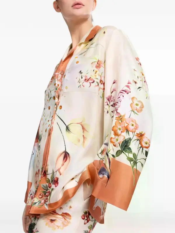 Elie Saab Floral-print Silk Shirt