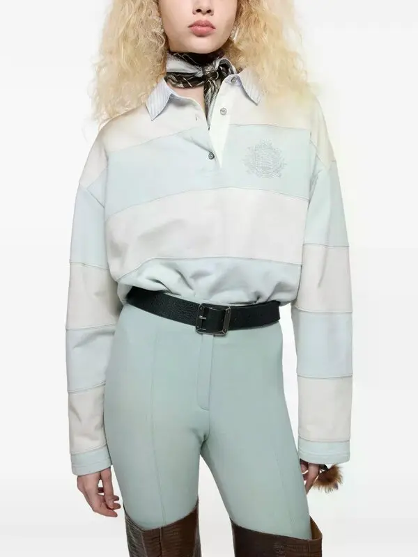 Acne Studios Striped Polo Sweatshirt