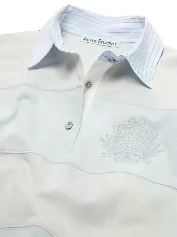 Acne Studios Striped Polo Sweatshirt
