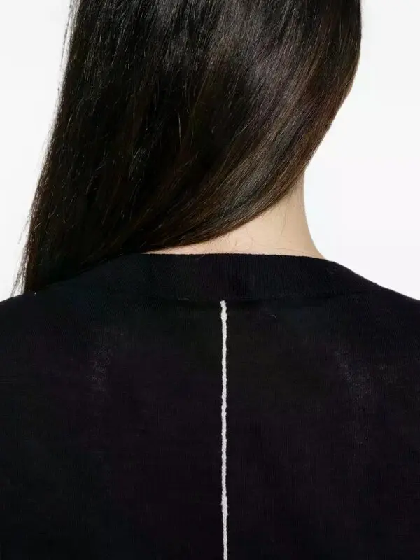 Liviana Conti Contrast Stitch Fine Knit Sweater