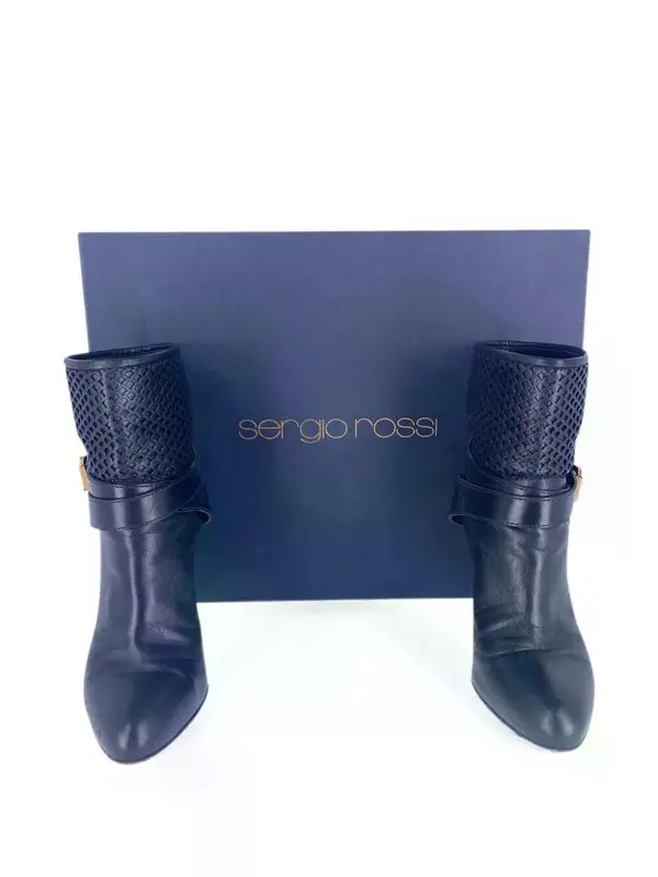 SERGIO ROSSI Buckled Ankle Boots