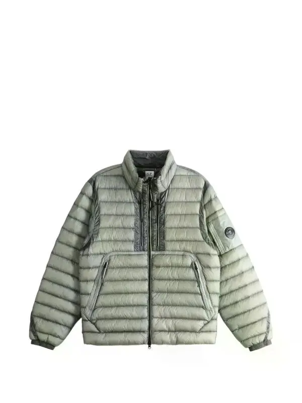C.P. COMPANY Quilted-finish Lens-detail Jacket - Grey