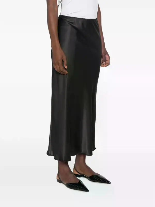 ROBERTO COLLINA Da. Rock Mid Skirt - Black