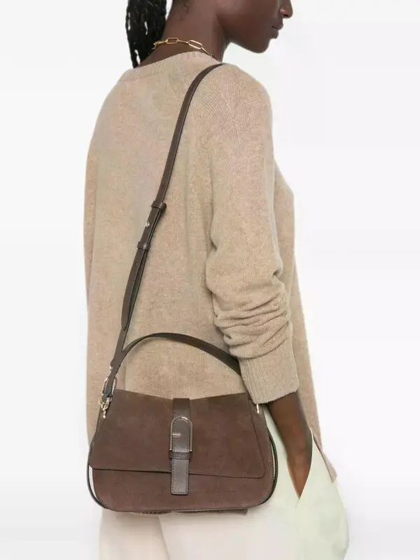 Furla Suede Shoulder Bag