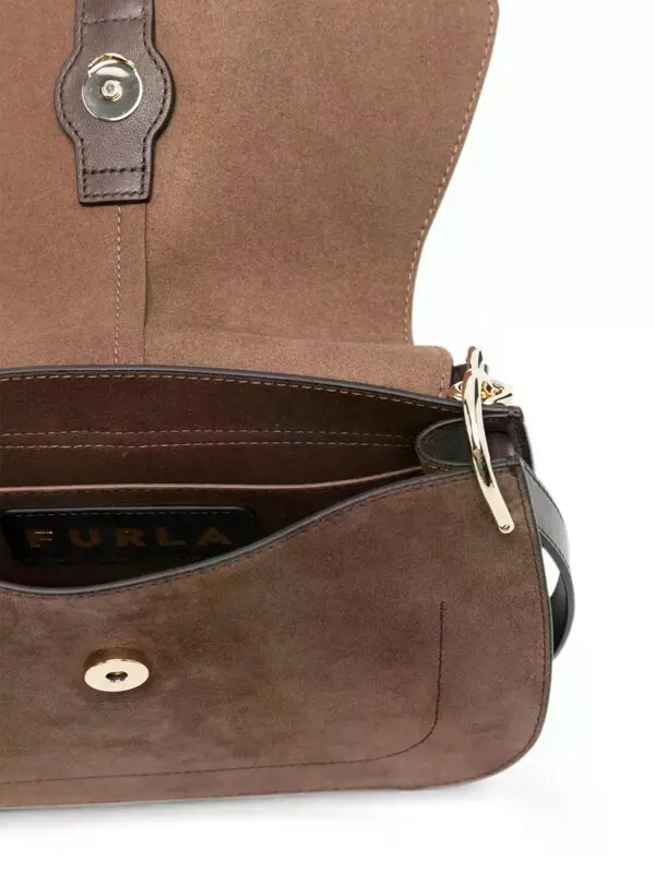 Furla Suede Shoulder Bag