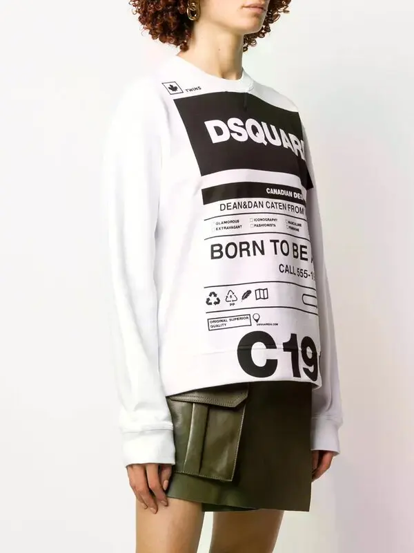 Dsquared2 Logo Slogan Print T-shirt