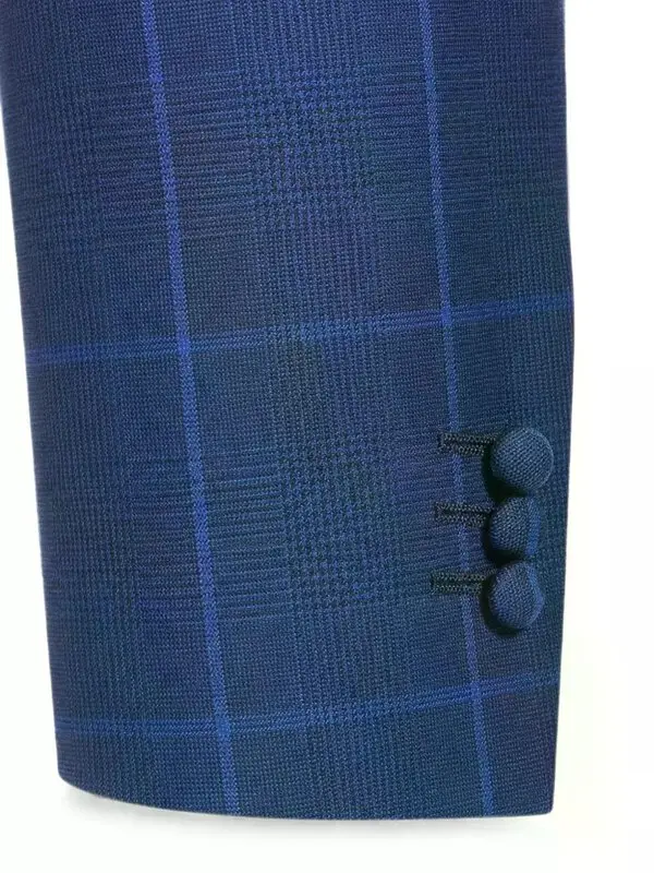 RAMON SANJURJO Check-pattern Three-piece Suit