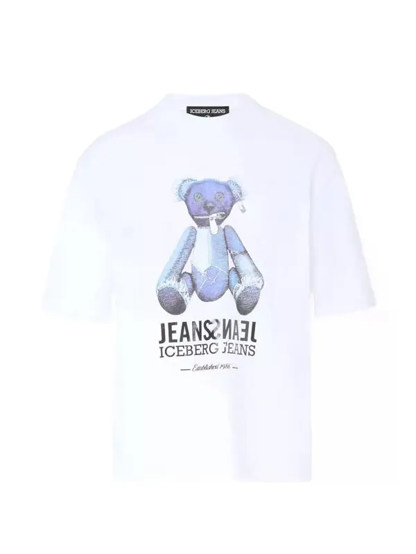 Iceberg Graphic-print Crew-neck T-shirt - White
