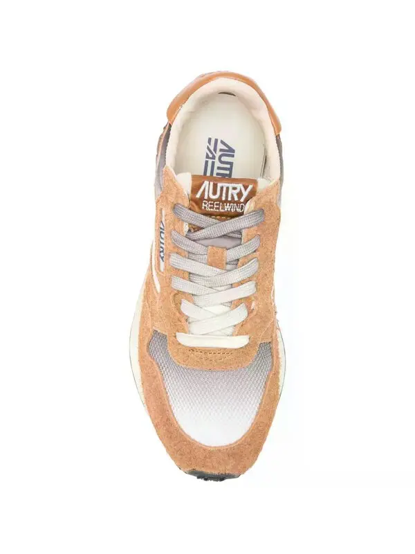 AUTRY Reelwind Suede-panel Sneakers - Brown