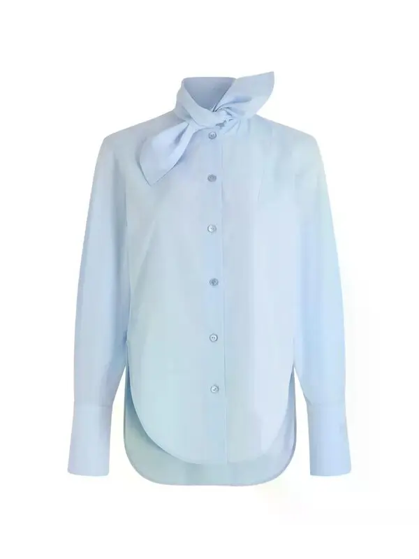 PATOU Bow-collar Blouse - Blue