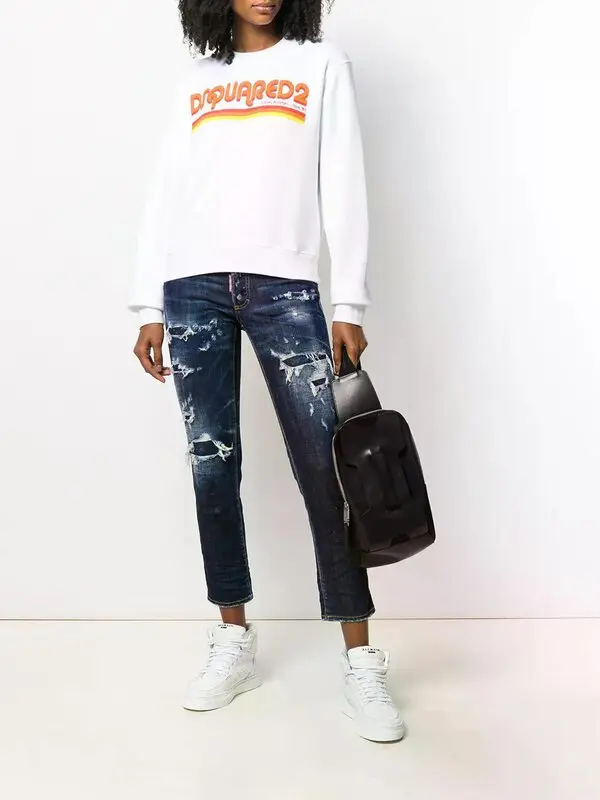 Dsquared2 Distressed Cropped Jeans